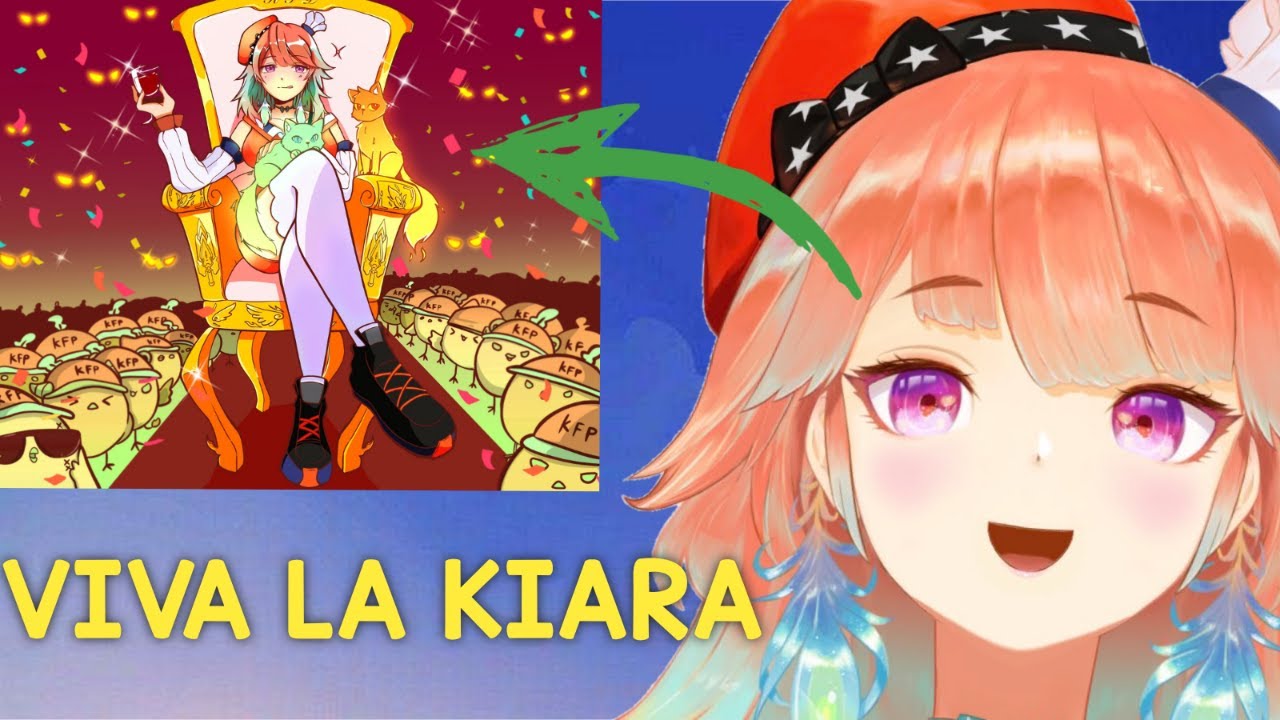 Kiara react to Viva La Kiara Website ft. KFP Minecraft Server Tour ...