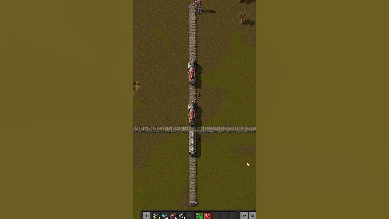 Simple Factorio Train Signals Tutorial | #factorio #factoriotutorial #shorts - YouTube