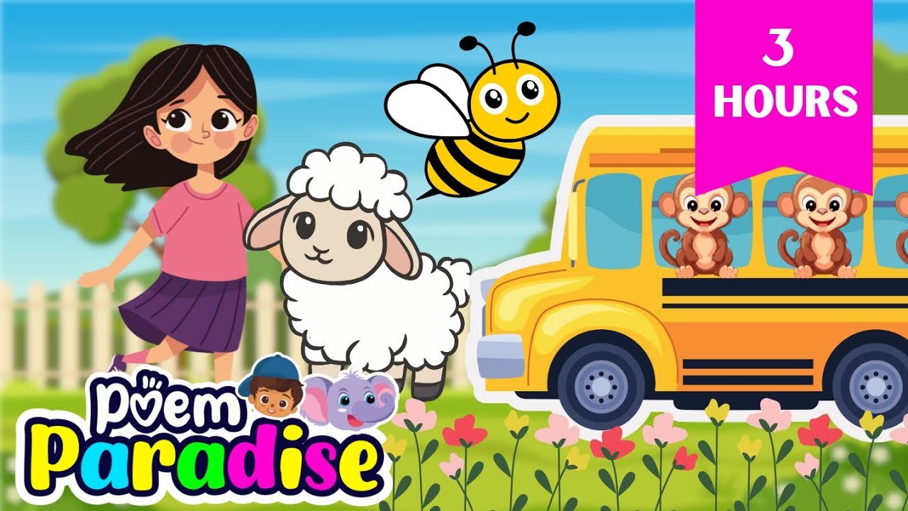 🔴LIVE - | Nursery Rhymes 3 Hours Loop | Poem Paradise Live Nursery ...