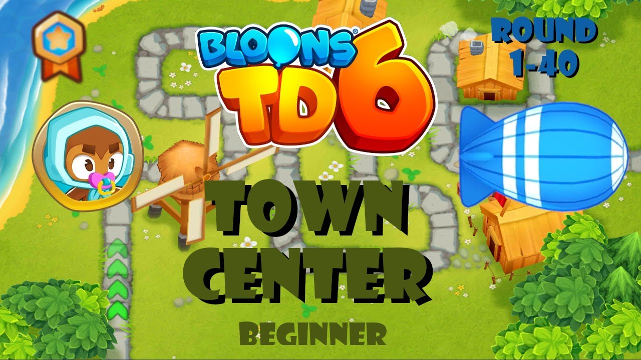 Bloons TD 6 - Walkthrough - Town Center Easy - YouTube