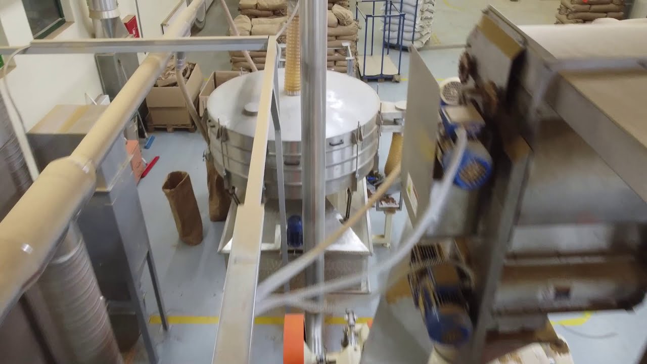 Finecut processing line for Rose hip (Rosa pseudofructus) - YouTube