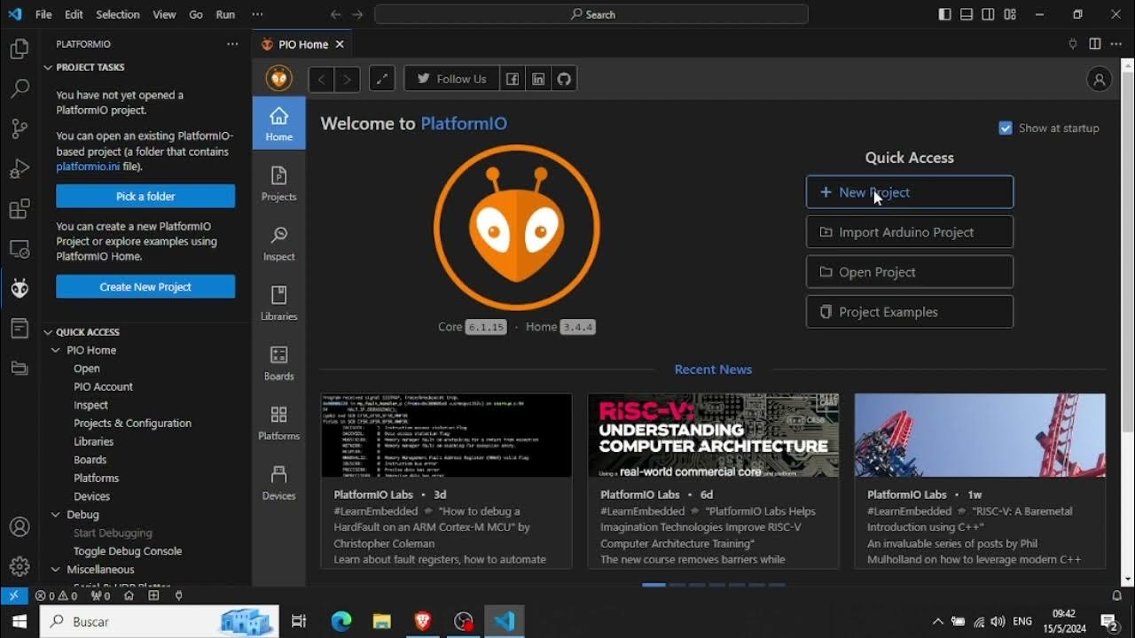 como trabajar con wokwi en vscode - YouTube