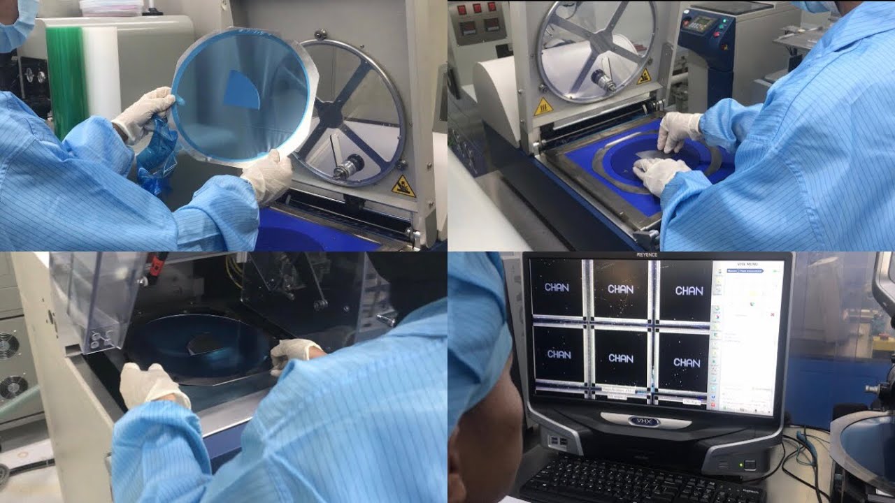 PBLEM 208 Wafer Mounting and Sawing (dicing) Process - YouTube