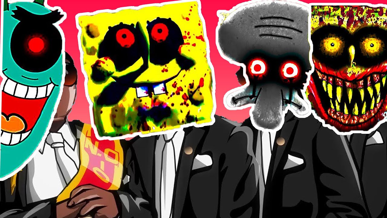 SpongeBob.EXE & Plankton.EXE & Squidward.EXE & And more - Coffin Dance ...