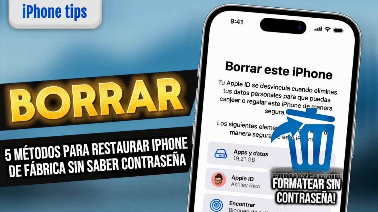 5 Métodos para restaurar iPhone de fábrica sin saber contraseña - YouTube