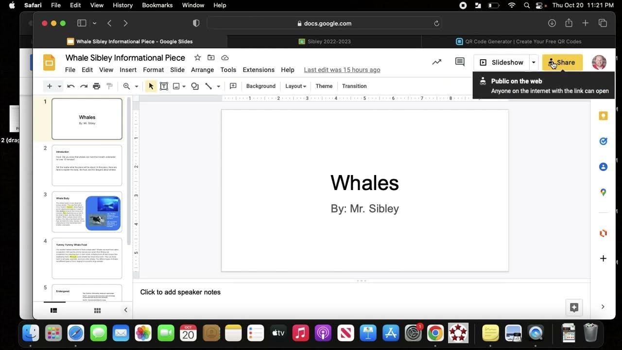 Adding QR codes to Google Slides - YouTube