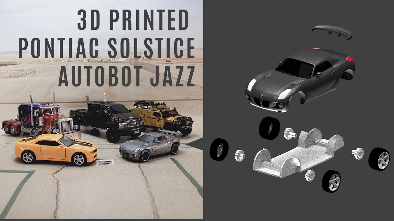 1:32 3D PRINTED PONTIAC SOLSTICE AUTOBOT JAZZ - YouTube