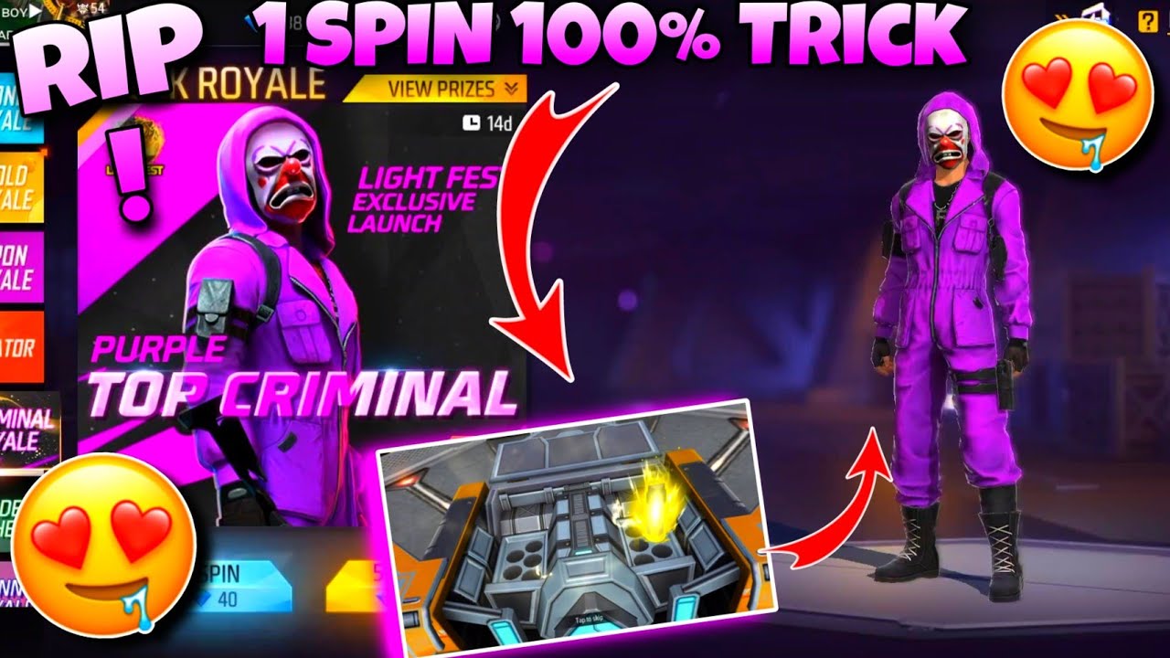 Purple Criminal Return ⚡⚡⚡ Criminal Royal in Free fire ⚡⚡⚡ Returns all ...