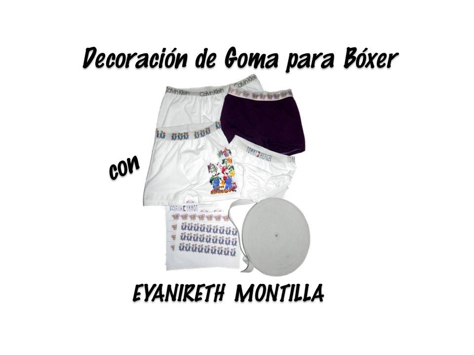 Decoración de goma para Boxér y Ropa Interior - YouTube
