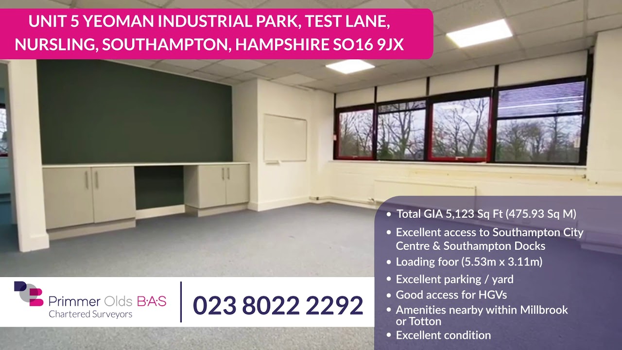 Unit 5 Yeoman Industrial Park Test Lane, Nursling - YouTube