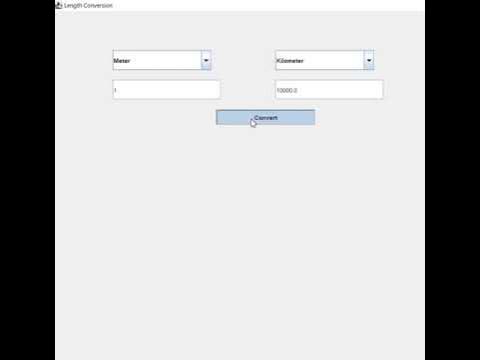 Java GUI Length Conversion - YouTube