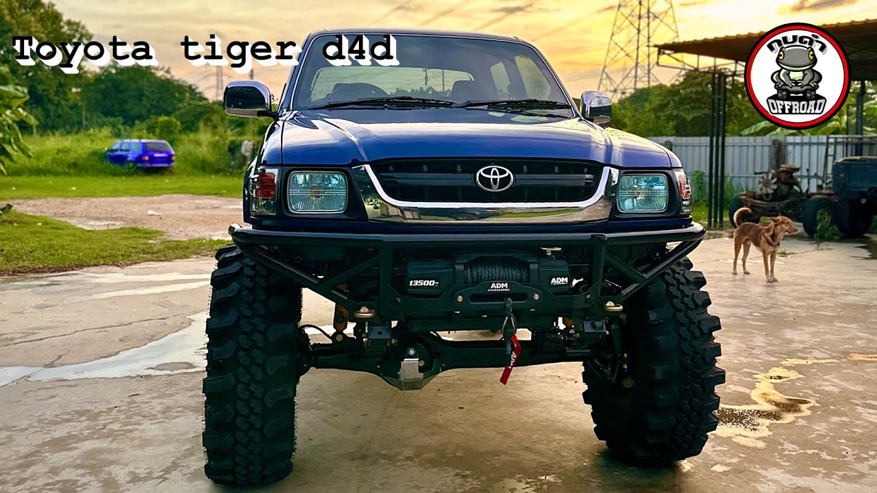 Toyota tiger d4d 4x4 เกียร์ ออโต้ ยาง 36 - YouTube