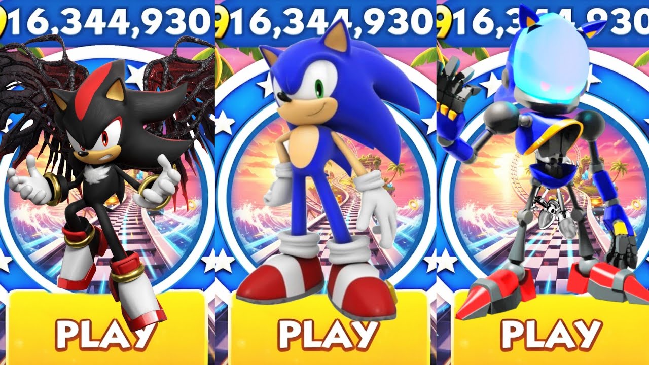 Sonic Dash - Doom shadow vs Sonic vs Neo Metal Sonic _ Sonic vs All ...