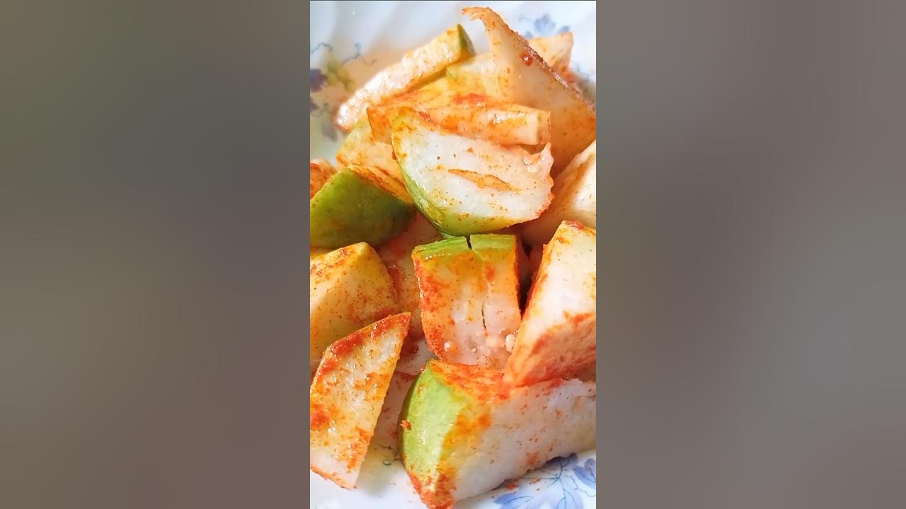 Guava with salt and pepper powder || Apara Cookbook - YouTube