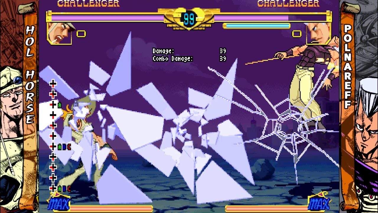 JJBA: HFTF - Hol Horse Basic Combos - YouTube