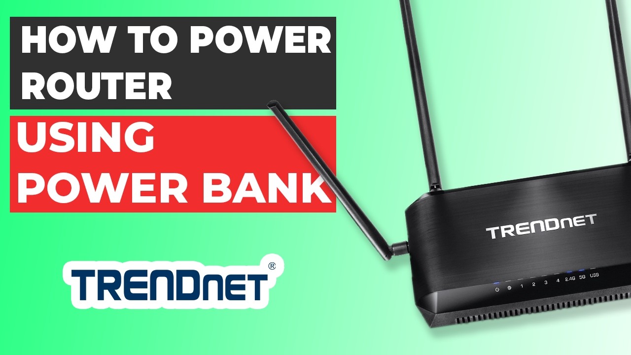 How to Power TRENDnet Router Using a Power Bank - YouTube