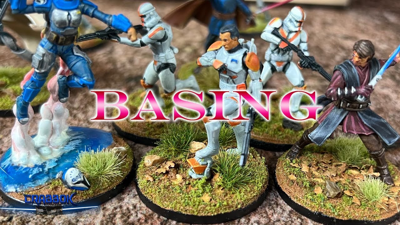 How to Base Miniatures - Shatterpoint, Legion, and More! - YouTube
