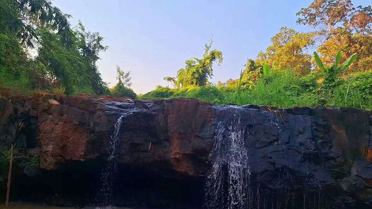 Trickling Waterfall Sounds For Relaxing, Healing nature sounds With ...