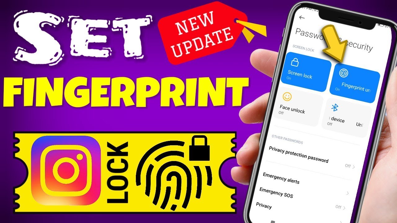 HOW TO SET FINGERPRINT LOCK IN INSTAGRAM 2022 - YouTube
