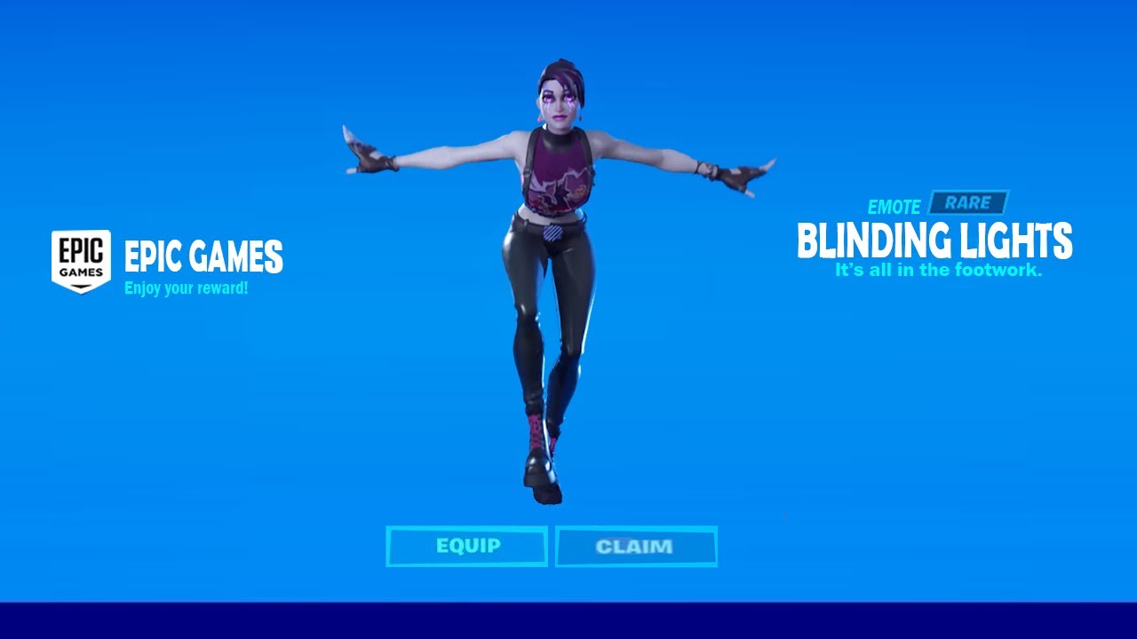 How To Get Blinding Lights Emote NOW FREE In Fortnite! (Unlock Blinding ...