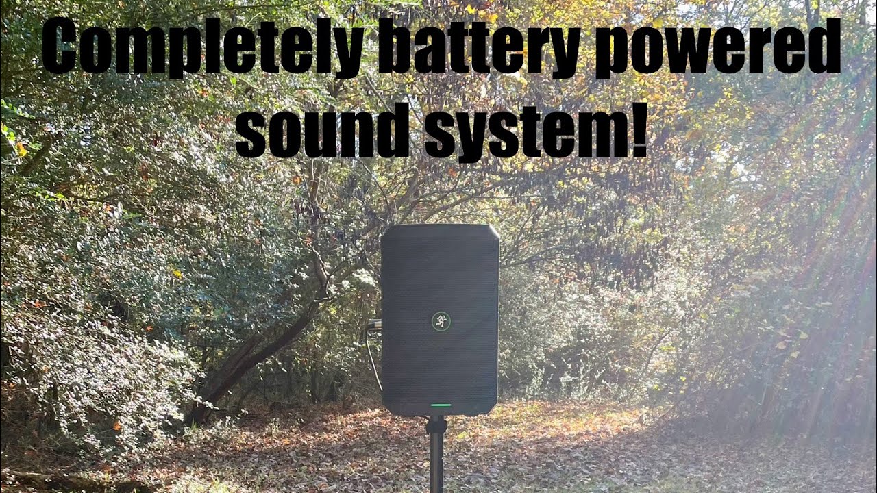 Battery powered portable sound system progress. - YouTube