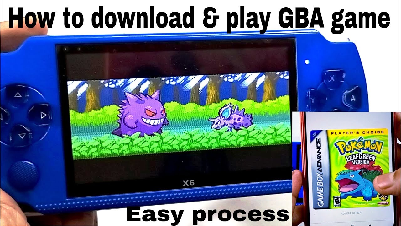 How to download and play GBA game pokemon in psp - YouTube