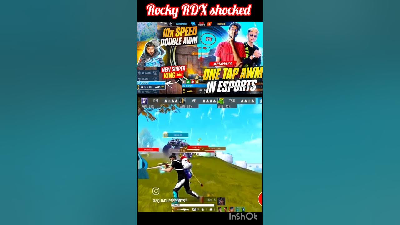 Rdx rocky shocked Indian🇮🇳 eSports plyer #ziyaan gameplay - YouTube