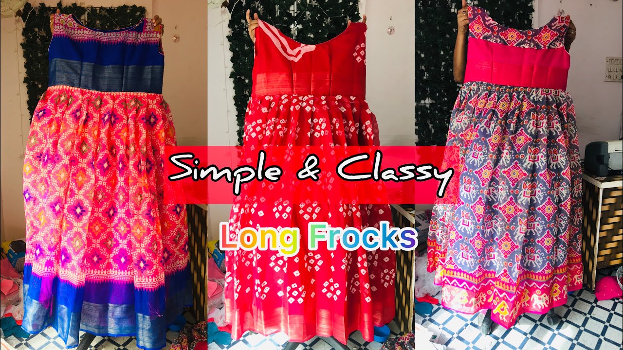 Simple & Classy Long Frocks|Long frocks own stitching|Lavanya Randoms ...