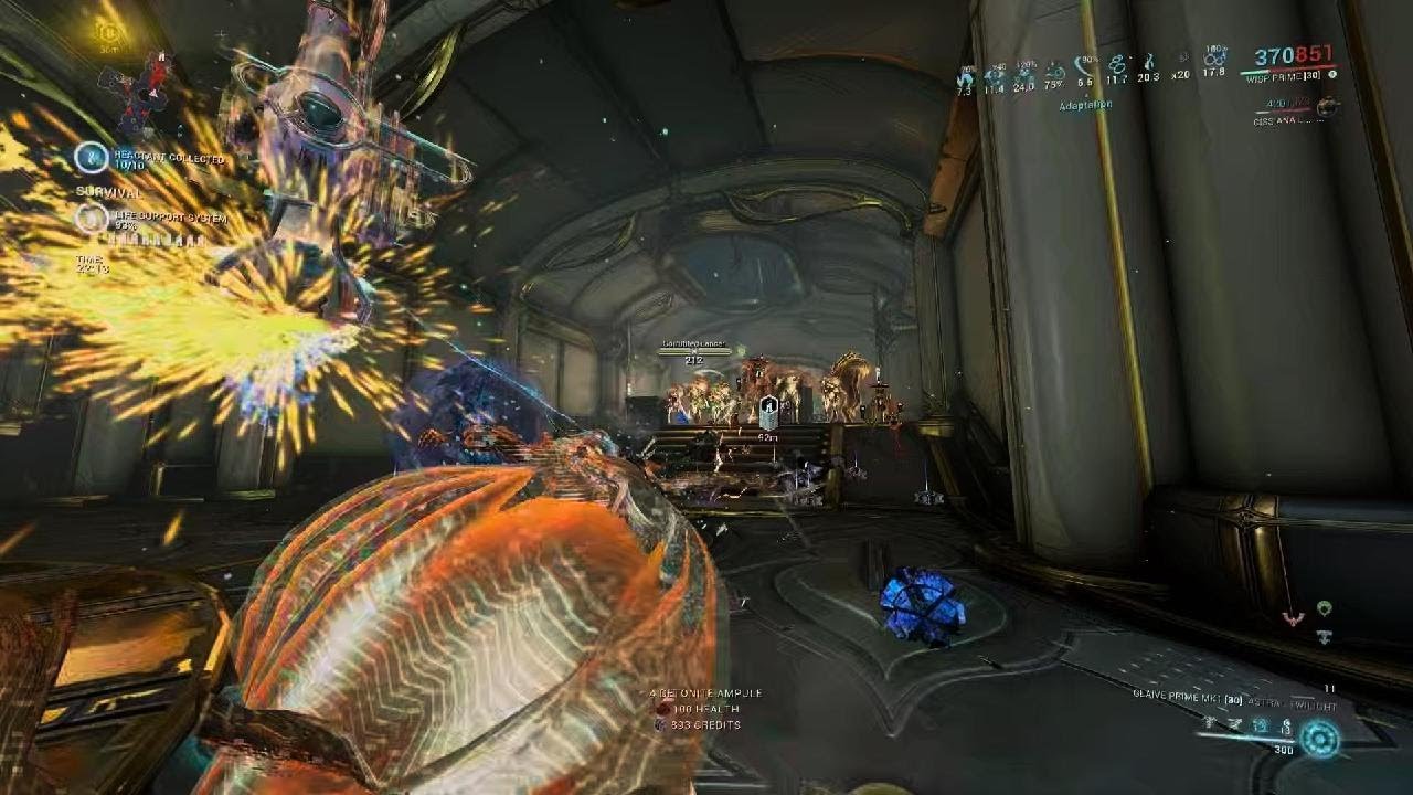 Warframe: Glaive w/ Melee Vortex - YouTube