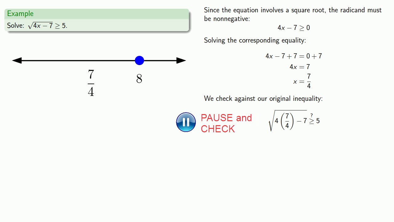 Solving Root Inequalities - YouTube