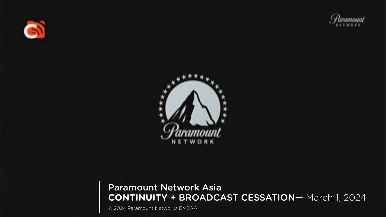 Paramount Network Asia continuity + broadcast cessation | March 31 ...
