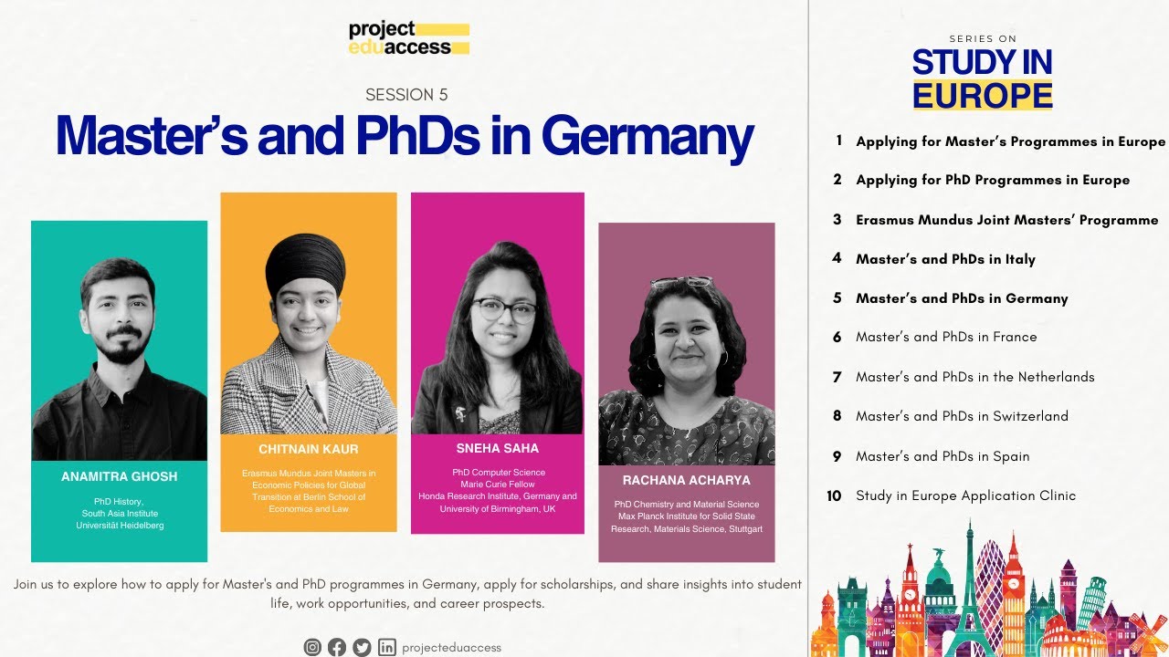 Master’s and PhDs in Germany | Study in Europe Series | Ep 5 - YouTube