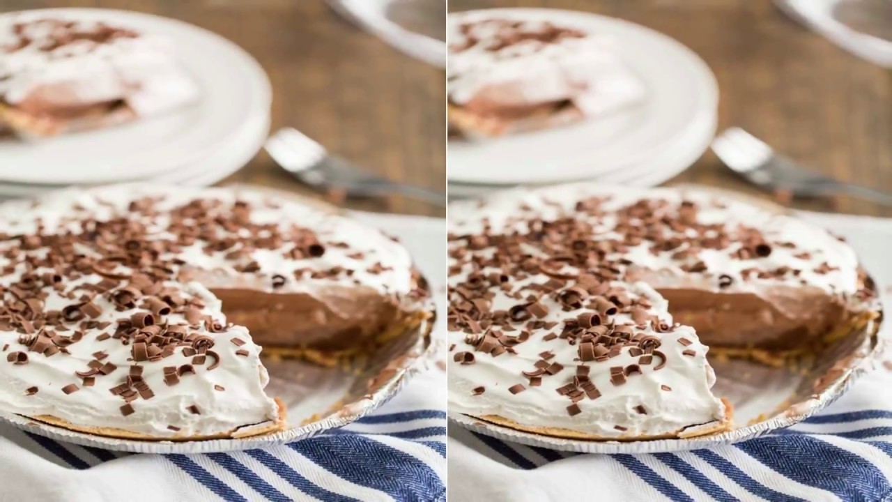 The Easiest No-Bake Chocolate Pudding Pie - YouTube