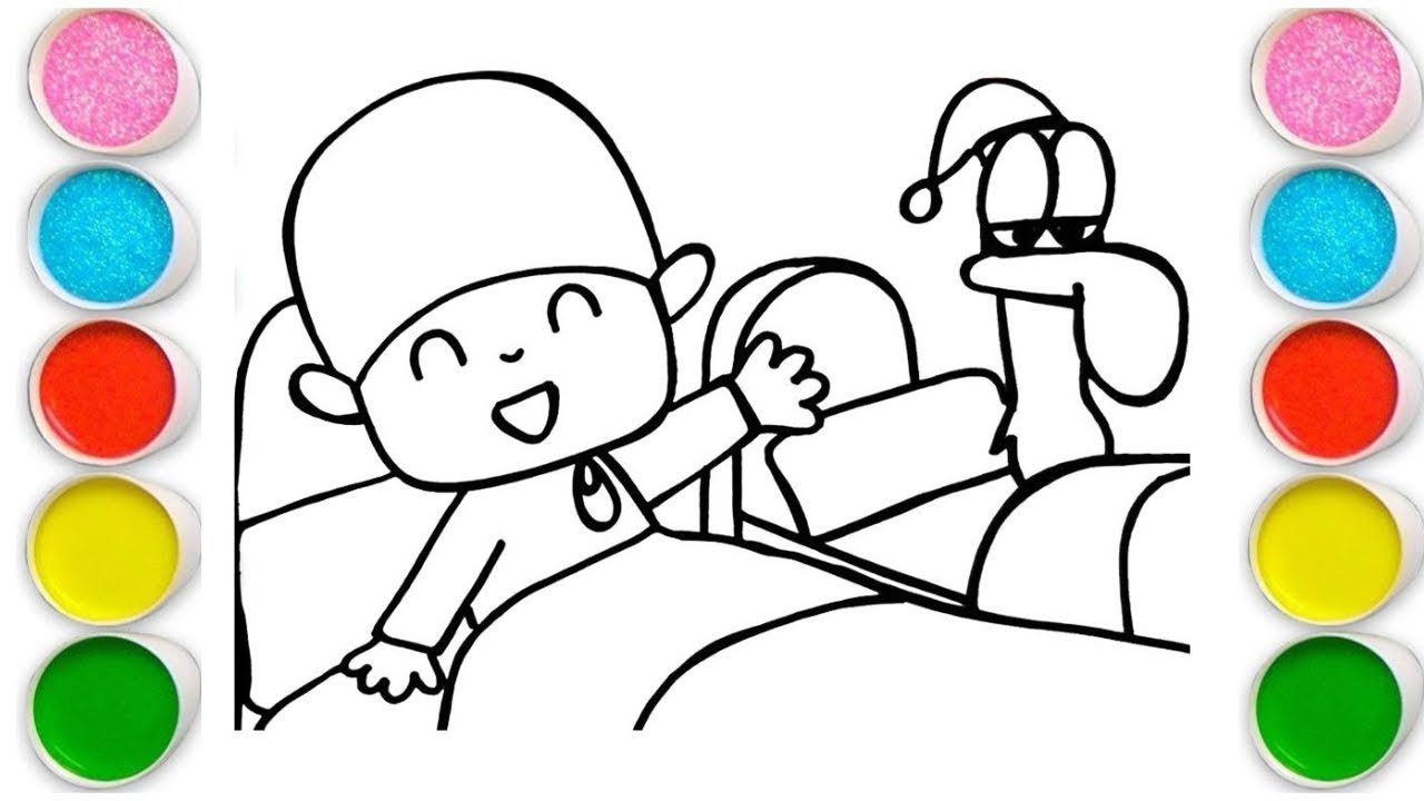 Pocoyo and Pato in the Morning Drawing, Painting & Coloring For Kids ...