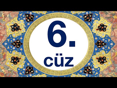 Mukabele 6. cüz/quran 6. juz bilgisayar hatlı kolay takipli kuran hatmi
