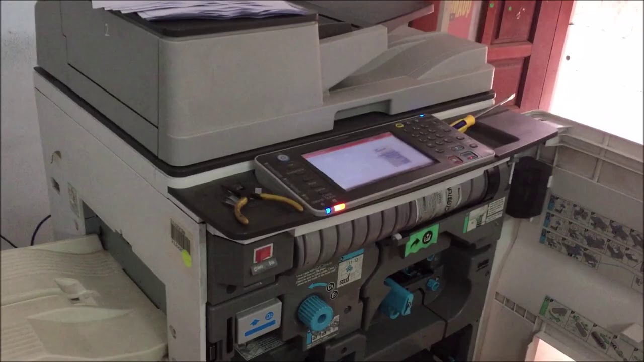 Repair error Paper Misfeed Ricoh Video sửa máy photocopy ricoh 7502 ...