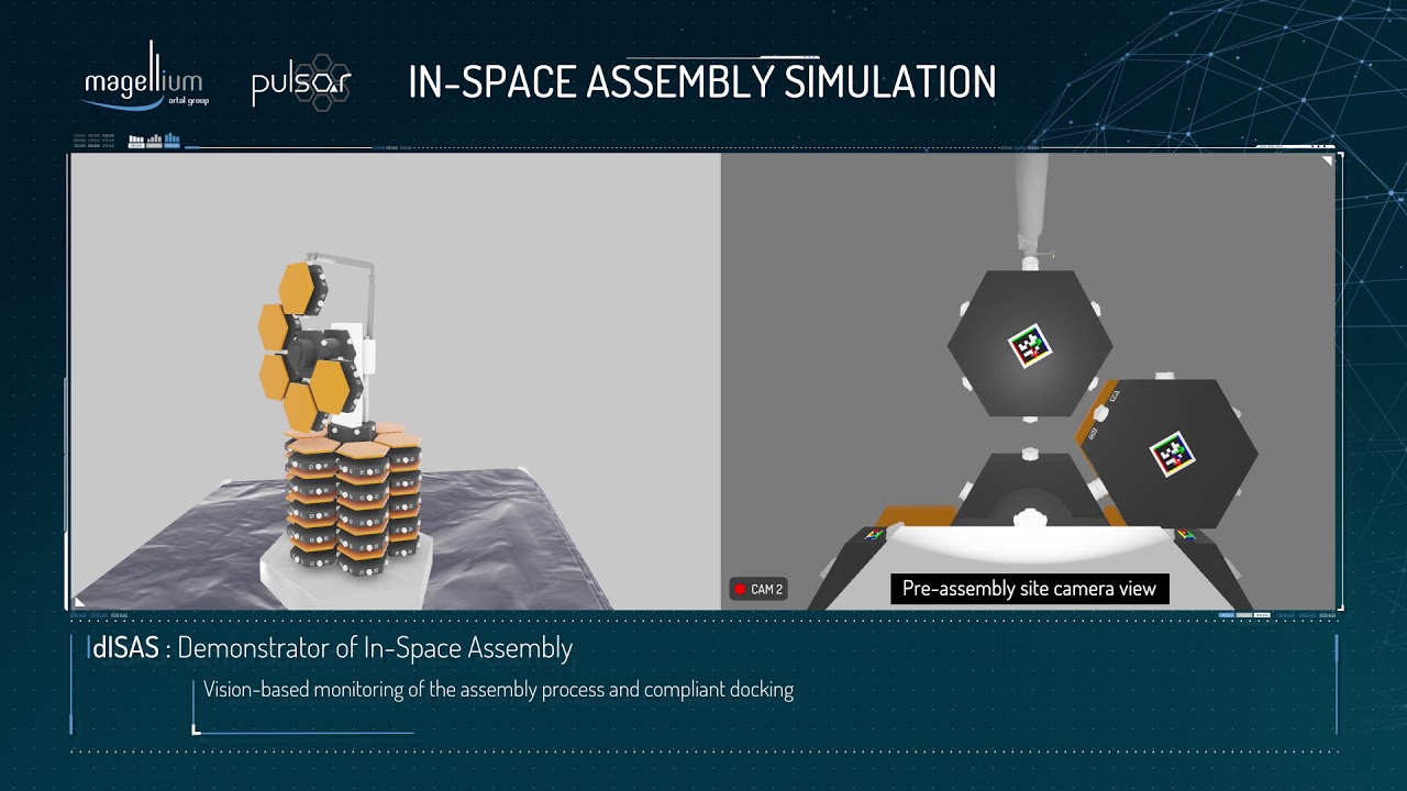 demonstrator for In Space Assembly Simulation (dISAS) - YouTube