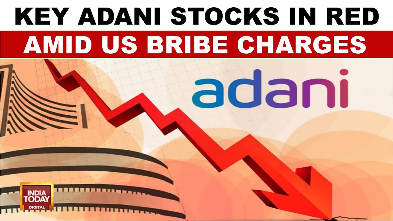 Key Adani Stocks In Red Amid US Bribe Charges | Adani Energy, Adani ...