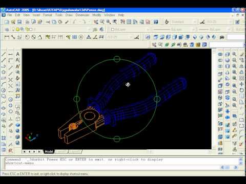 AutoCad 3D Orbit - YouTube
