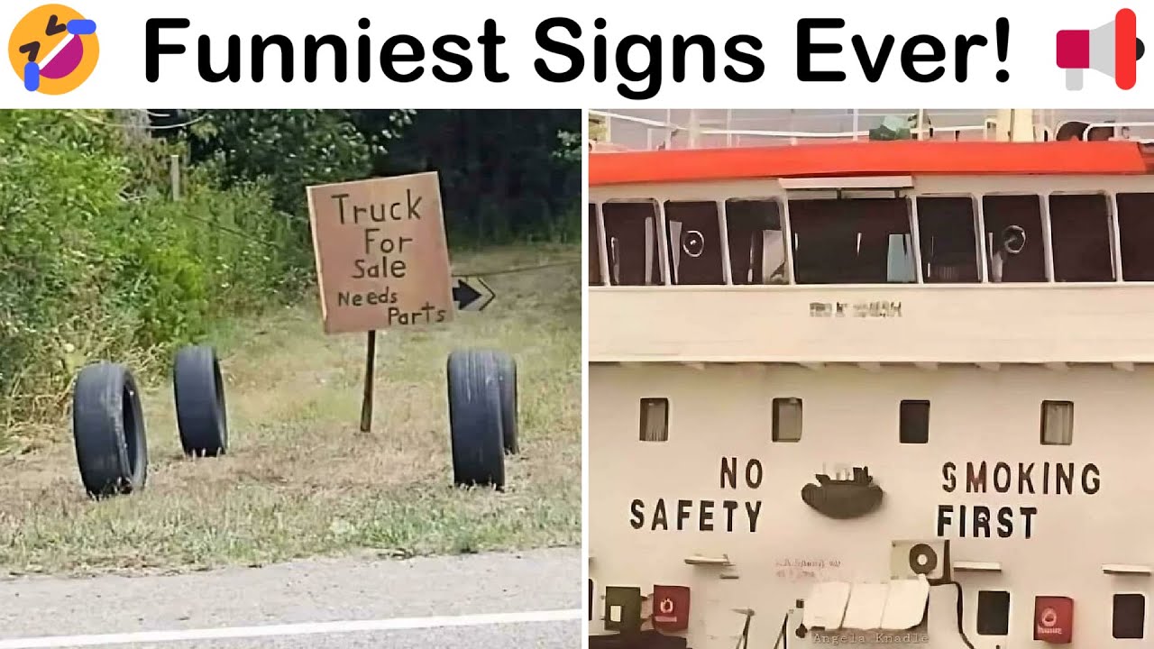 Serious Messages, Delivered With Seriously Funny Signs | HahaHub - YouTube