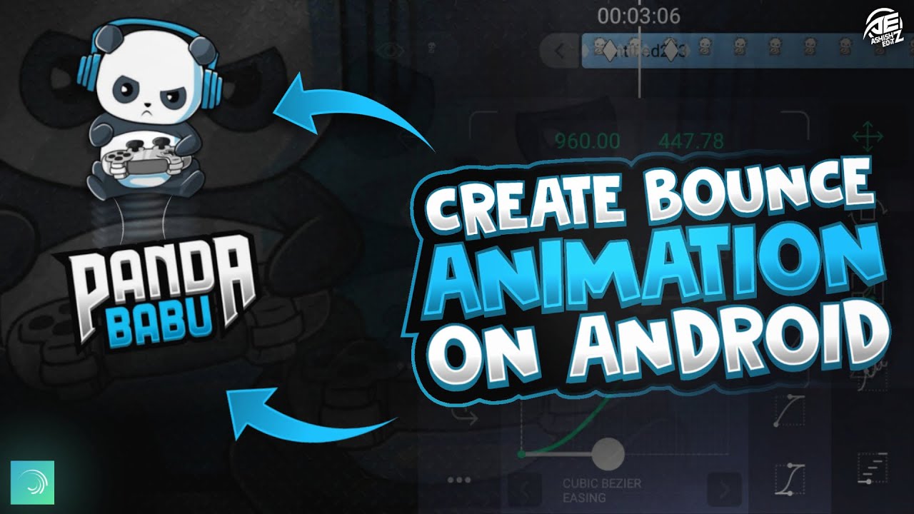 How to create Smooth Bounce Animation on android || Make gaming intro ...