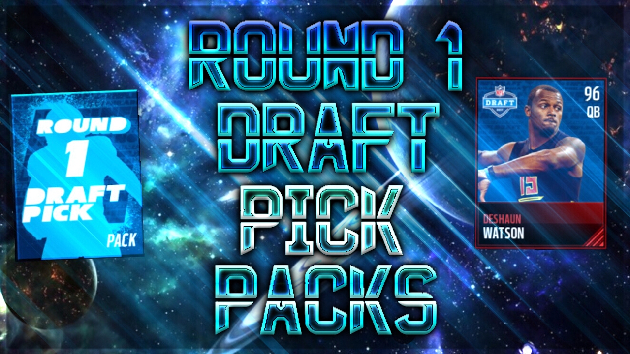 ROUND 1 DRAFT PICK PACKS! GUARANTEED 94+ - Madden Mobile 17 - YouTube