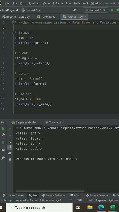 Data Types And Variables In Python Python Programming Programming Python Pythontutorial 