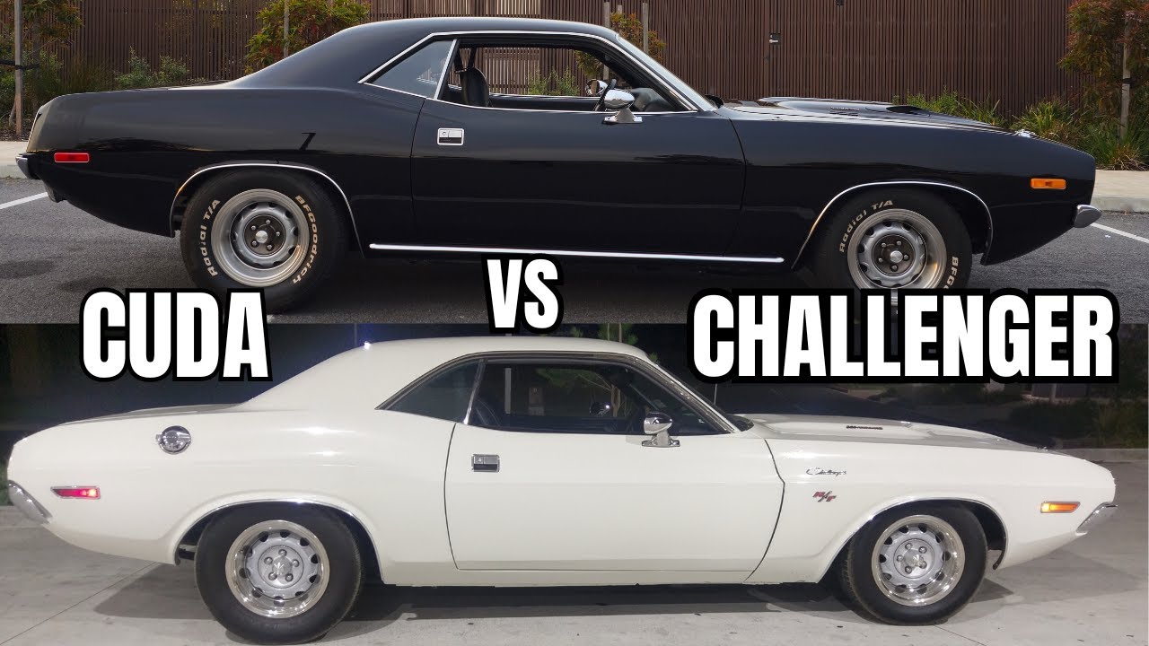 Plymouth 'Cuda vs Dodge Challenger - Mopar Muscle Car Showdown! 🔥 - YouTube