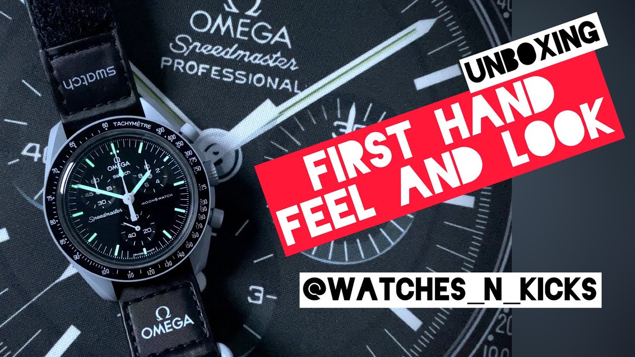 First Hand Feel and Look | unboxing of Omega x Swatch Speedmaster ...