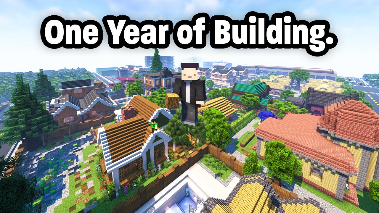 One Year In Minecraft - YouTube