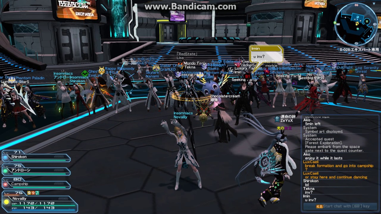pso2 mob dance party - YouTube