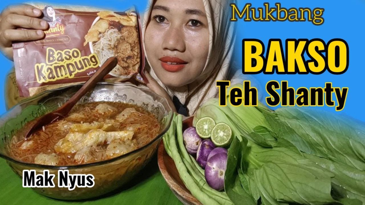 Mukbang Lalap Bakso Kampung Teh Shanty Extra Pedas Pedasnya Nagih