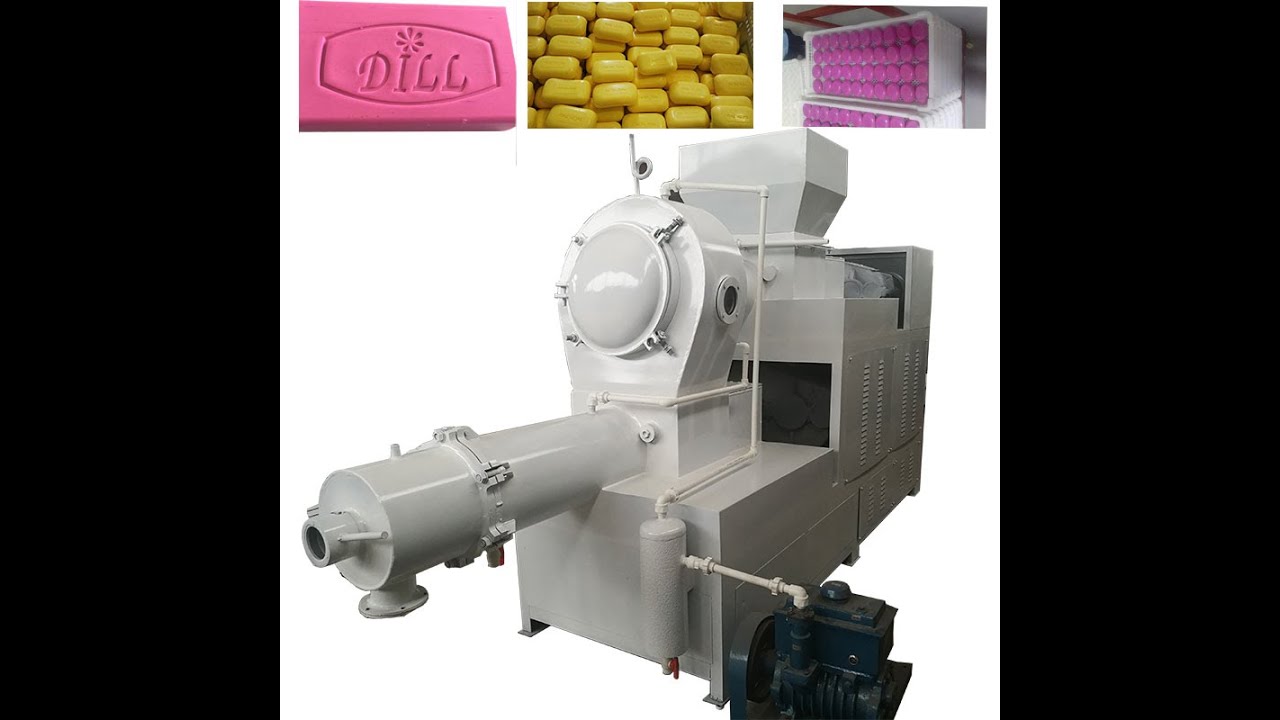 vacuum double screws soap plodder/Twin Worm Soap Plodder - YouTube