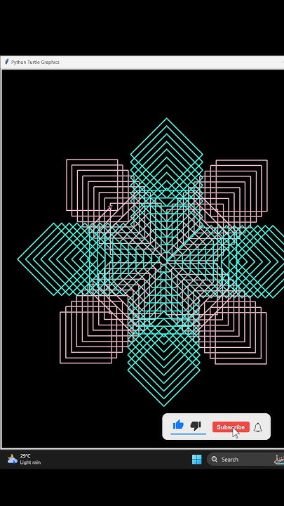 Creating A Hypnotic Spiral With Python Turtle Graphics Coding Pythonturtle Shorts Python